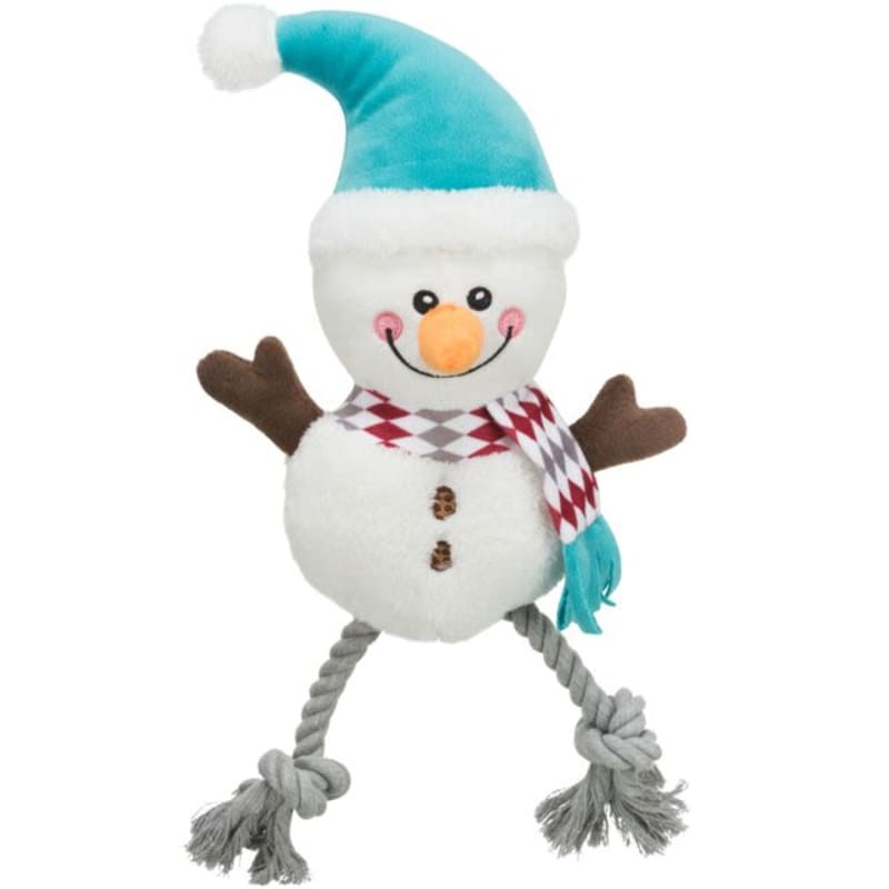 Trixie Christmas Multicolour Plush Snowman Dog Toy 41cm