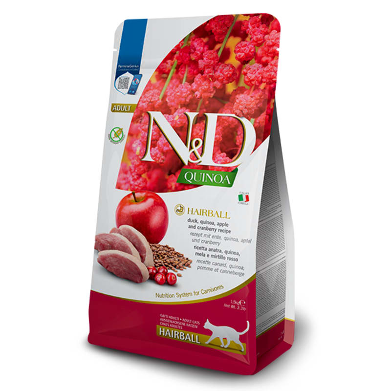 N D Quinoa Hairball Dry Cat Food 1.5kg